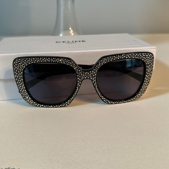 Celine | Accessories | Celine Crystal Sunglasses Current 223 Season ...
